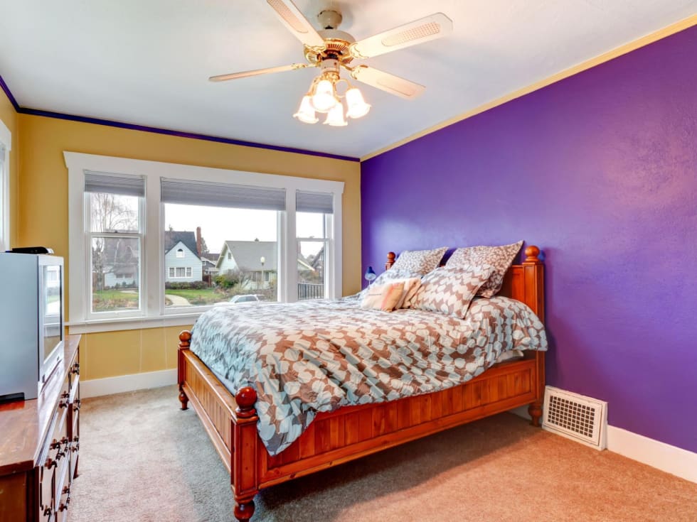 Orange And Purple Bedroom Purple Two Color Combination For Bedroom