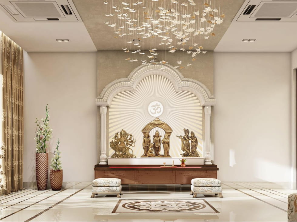 5 Compact Pooja Room Storage Ideas | Beautiful Homes
