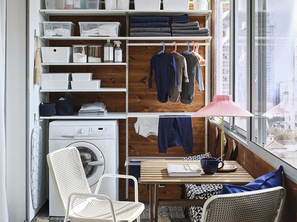 4 Laundry Design Ideas To Transform Your Balcony Space into Stylish One ...