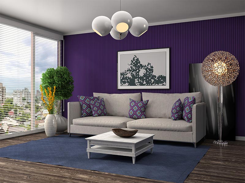 Purple And Grey Colour Mix