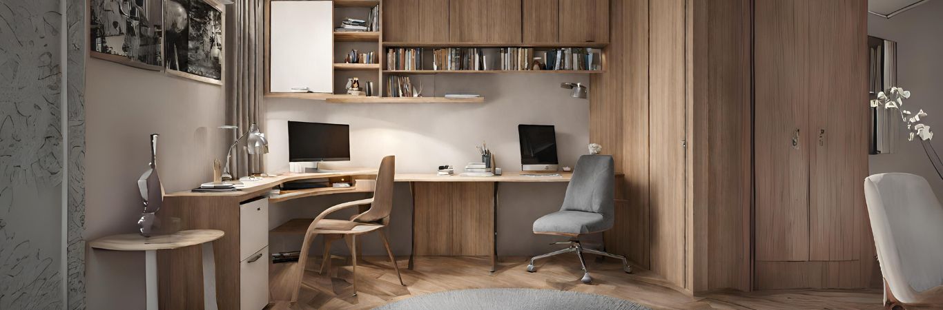 Corner study table design for your bedroom