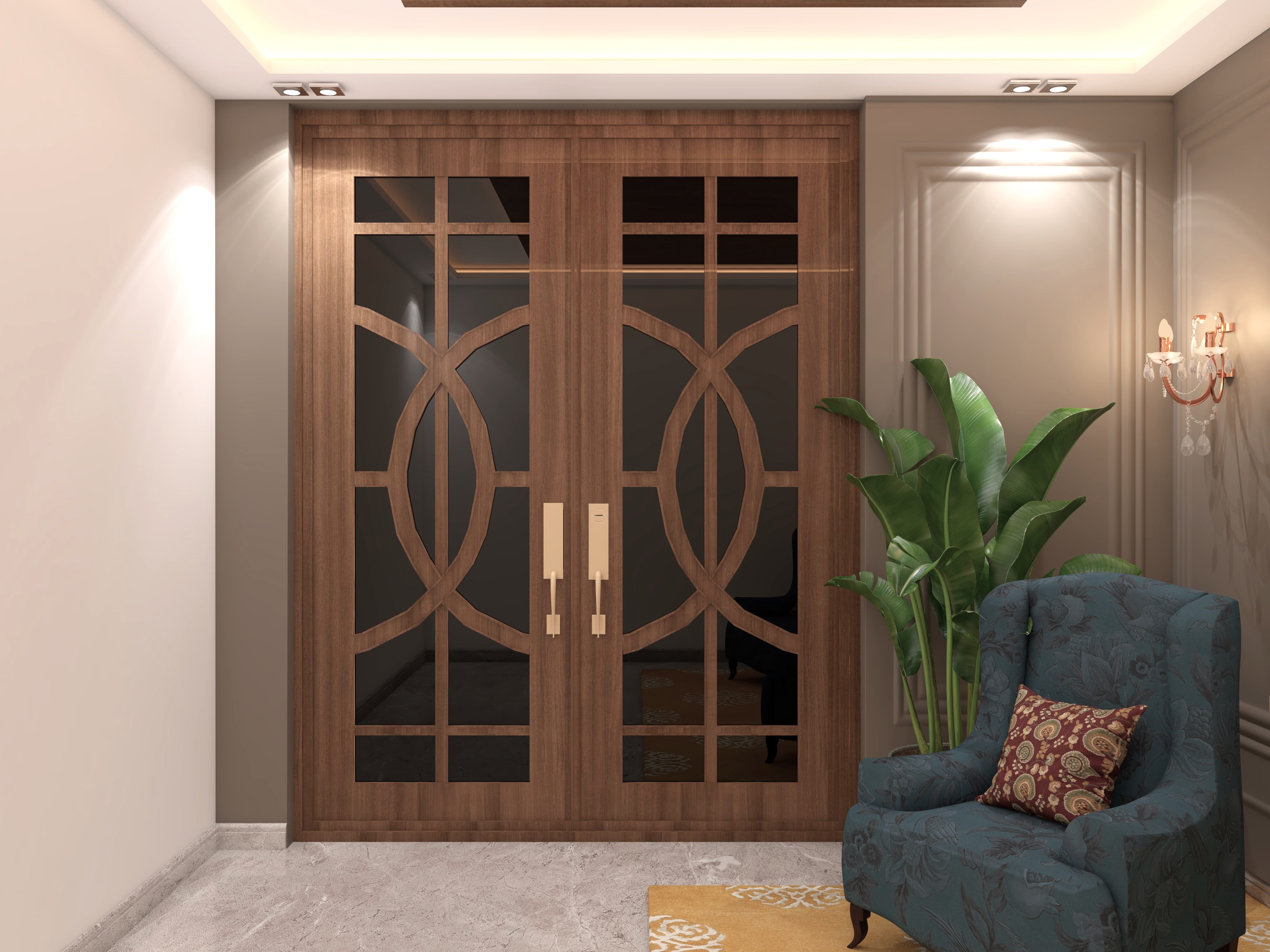 Indian Classic Designs Main Door Half Round Double Door