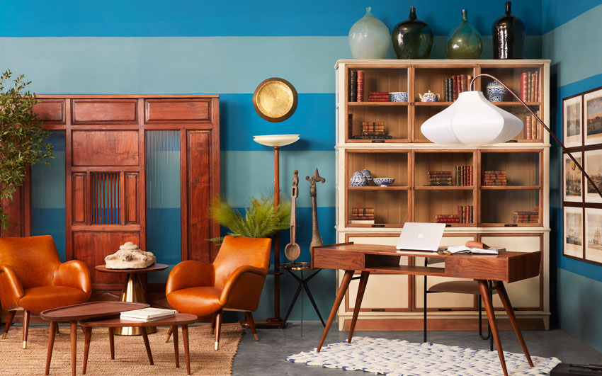 Living Room Library Design Ideas With The Colour Of The Year ...