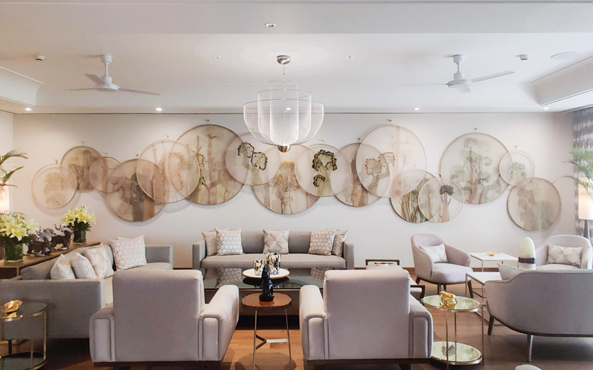 A textile artist who creates exceptional designs for interiors ...