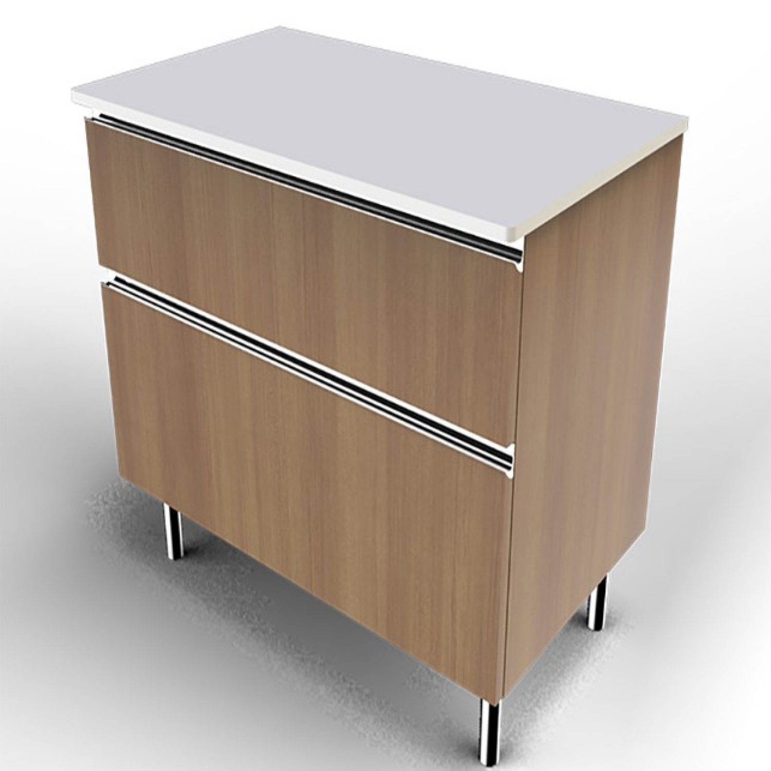 Floor mounted vanity