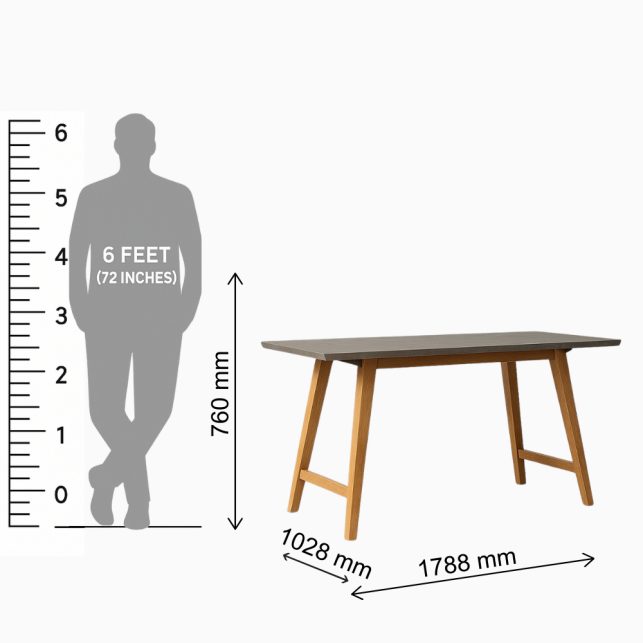 Rauland 6S Ceramic Top Dining Table