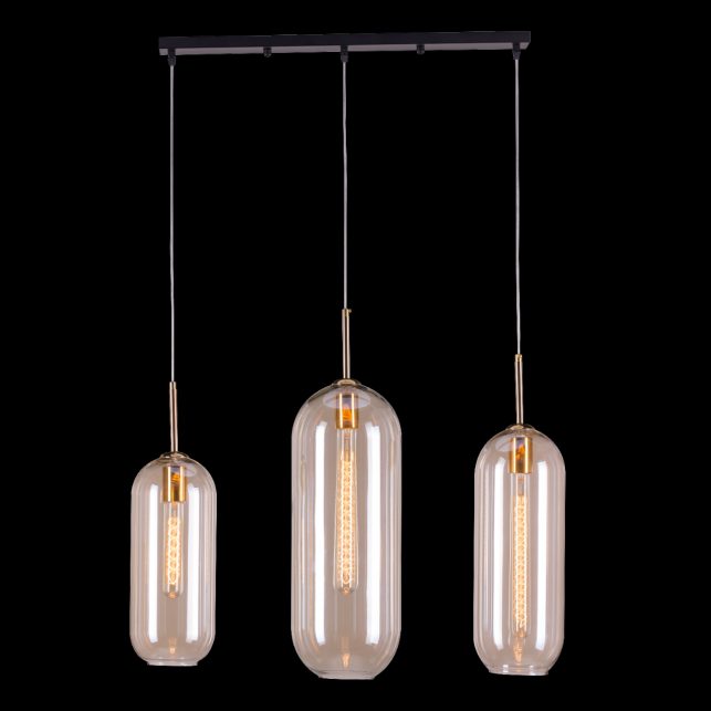Gold Glamour Trio Pendant Light | Beautiful Homes
