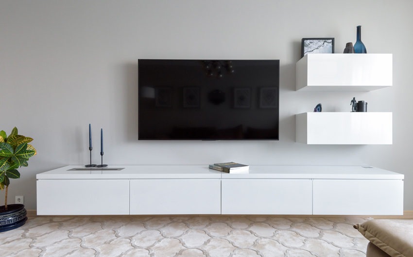 7 Elegant Floating Consoles for Media Storage in the Living Room ...