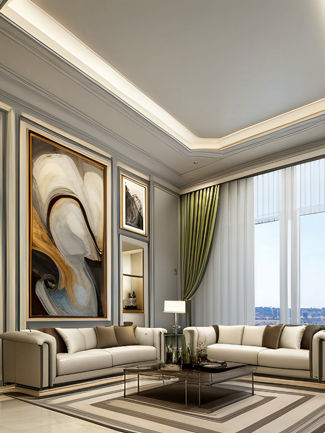 False Ceiling Designs For L Shaped Living Room