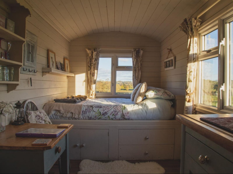 Bedroom Interior Design with DIY Platform Beds | Beautiful Homes